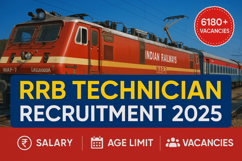 RRB Technician Recruitment 2025 - Riya Opportunities
