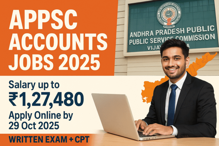 APPSC Recruitment 2025 | Junior Accounts Officer Apply Online