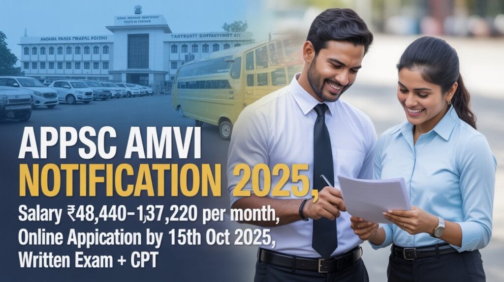 Andhra Pradesh PSC AMVI Recruitment 2025 | Apply Online