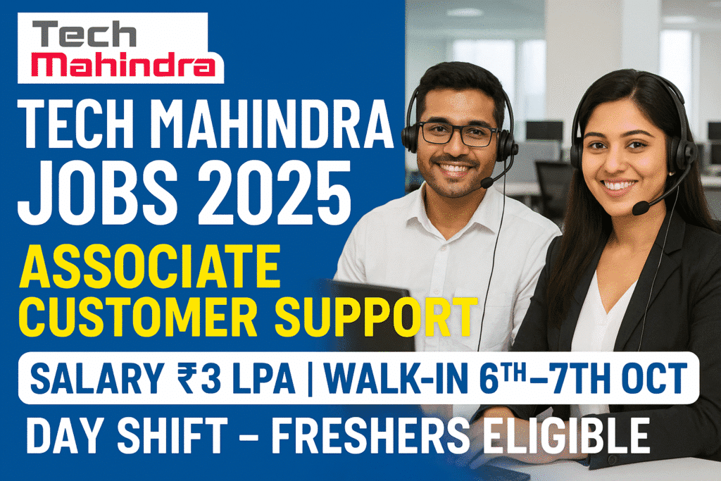 Tech Mahindra Hiring 2025 - Riya Opportunities